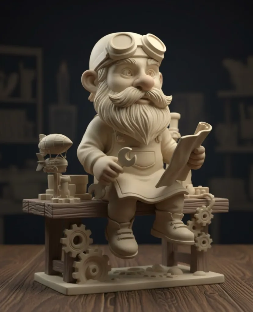 Duende inventor - Modelo gratuito para impressão 3D - MakerWorld