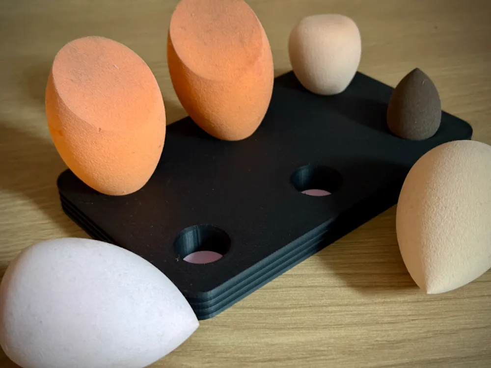 The Spongy - Beauty Make-up Sponge storage holder - Free 3D Print Model ...