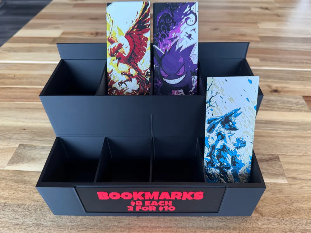 Bookmark Stand - Retail Display - Free 3D Print Model - MakerWorld