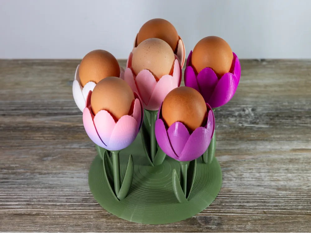 Flower Egg Rack by dry3210 - MakerWorld