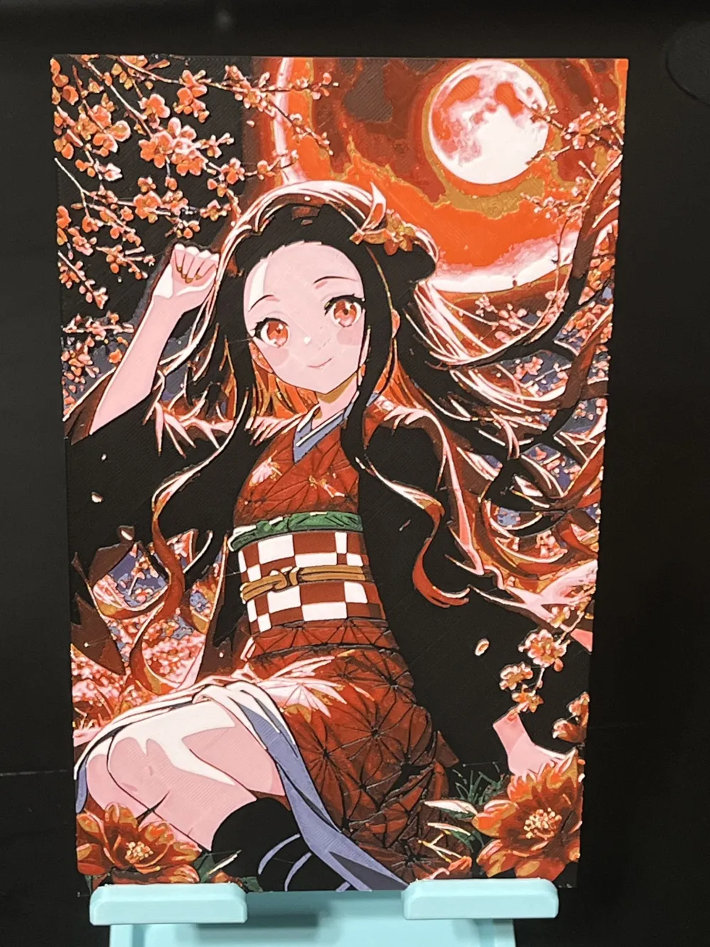 Demon Slayer Nezuko Kamado Hueforge - Free 3D Print Model - MakerWorld