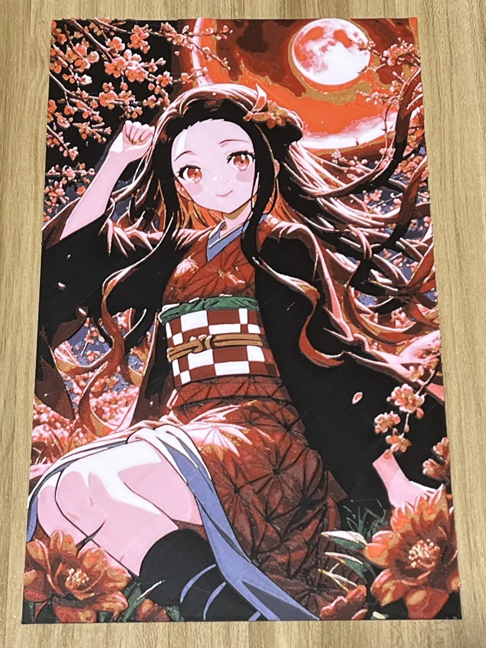 Demon Slayer Nezuko Kamado Hueforge - Free 3D Print Model - MakerWorld