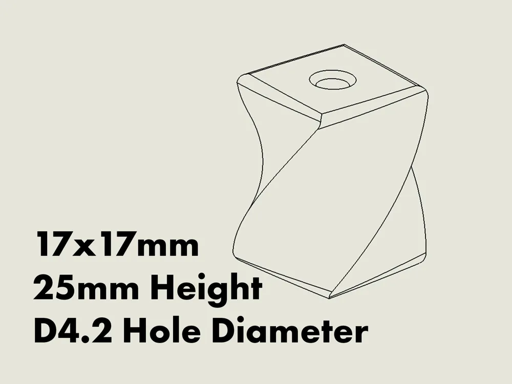 Versatile Helix Shelf Feet by misenique - MakerWorld