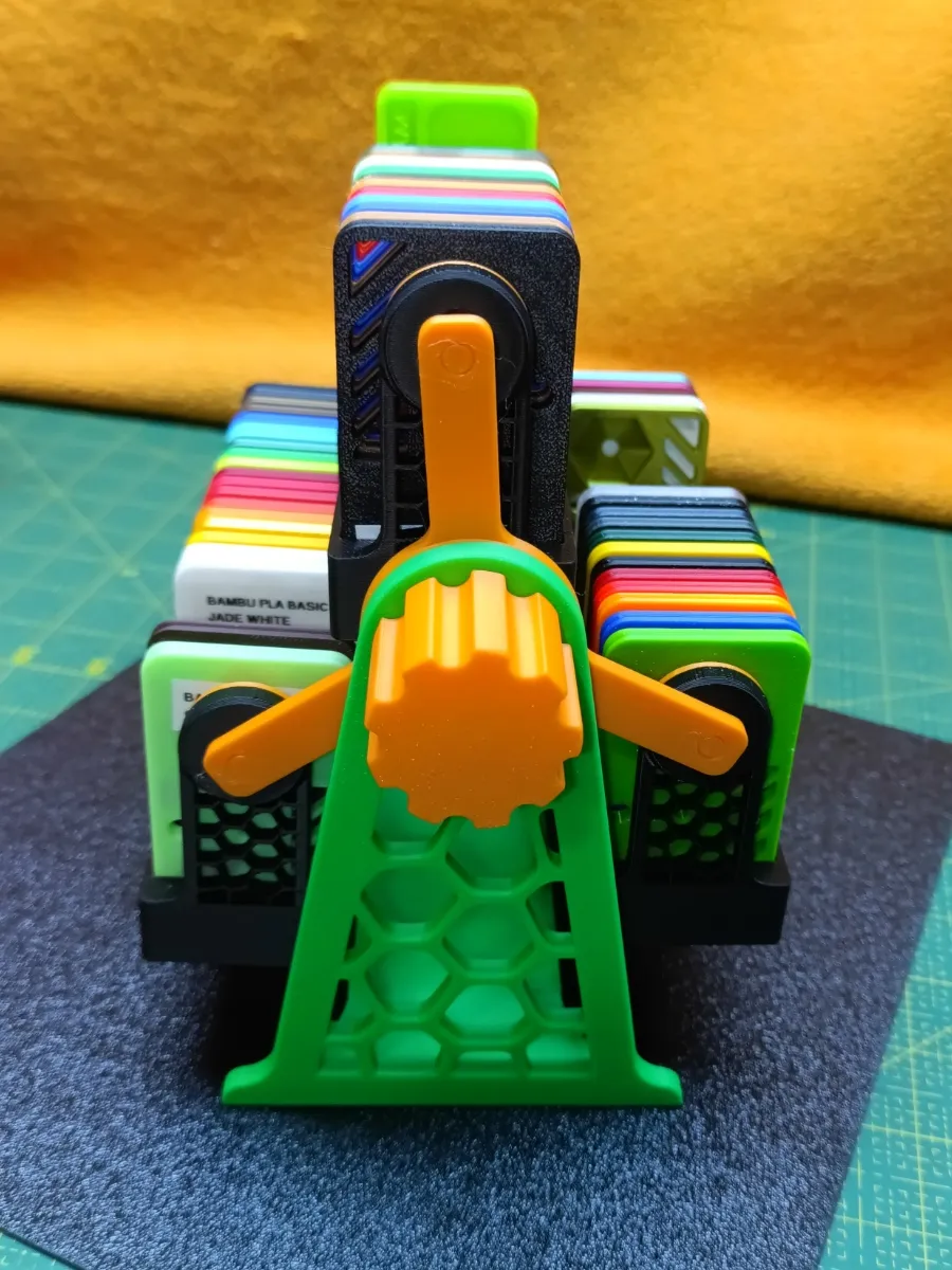 Filament Swatch Carousel - Rotating Holder Display - Free 3D Print ...