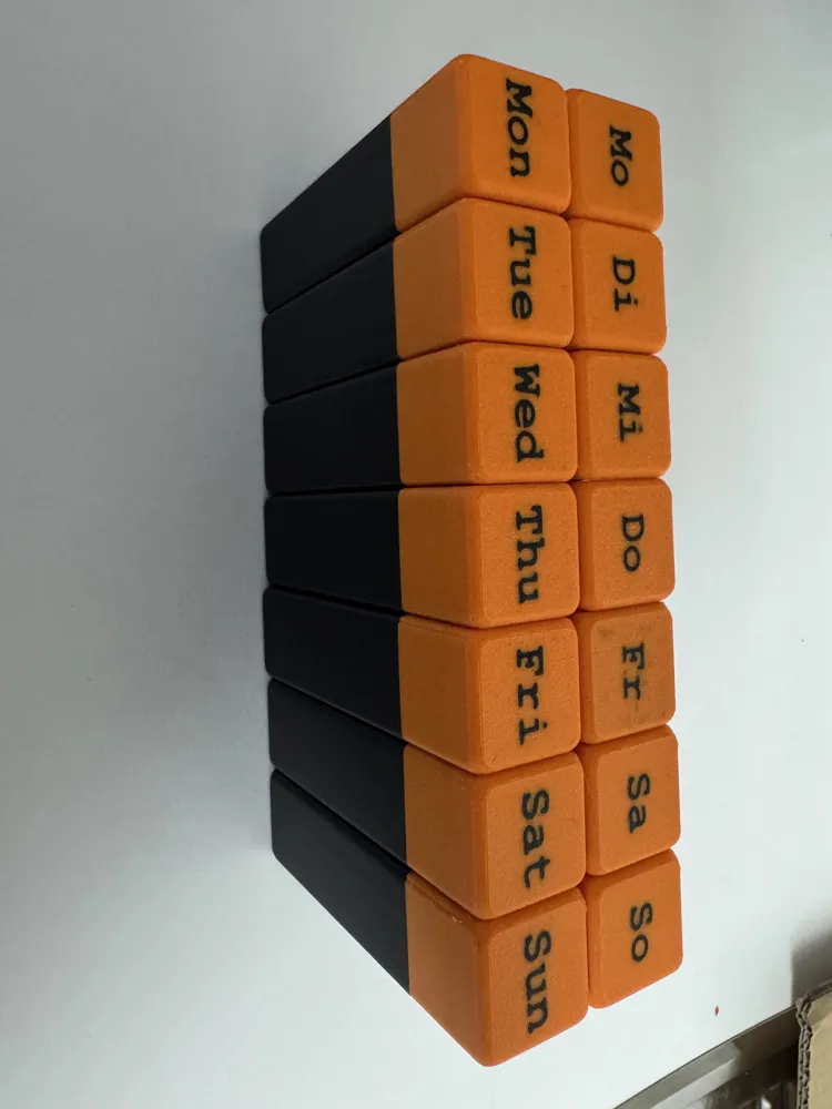 Slim 7-Day Supplement Box – Bosch Fridge(54mm Fit) - Free 3D Print ...