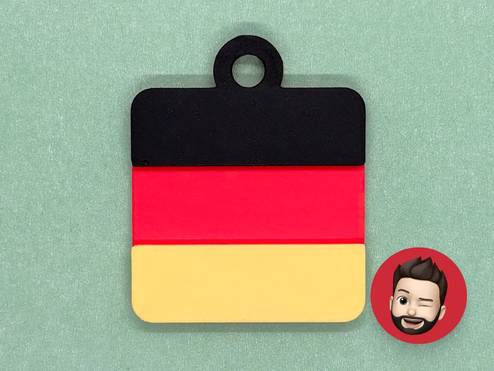 Flags Germany keychain by nicodeimos - MakerWorld