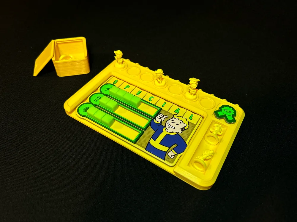 Fallout Shelter Player dashboard, playerboard by Hexgray3d MakerWorld ...