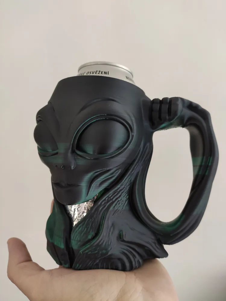 Alien (The Grey) Can Holder / Beer mug by RUMcajz MakerWorld: Download ...