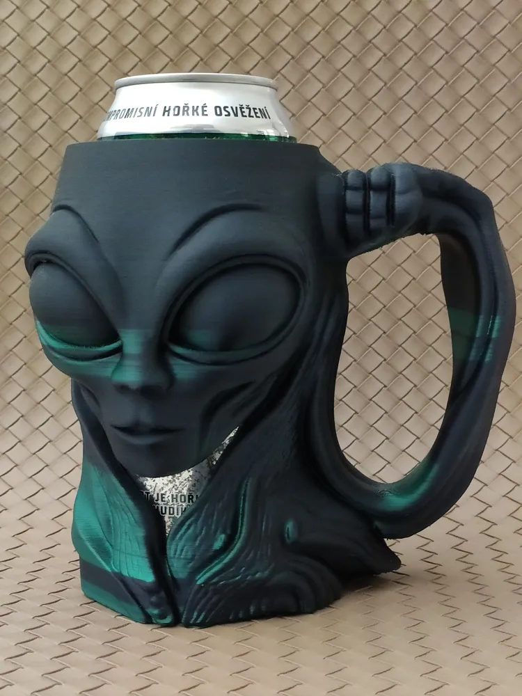 Alien (The Grey) Can Holder / Beer mug by RUMcajz MakerWorld: Download ...