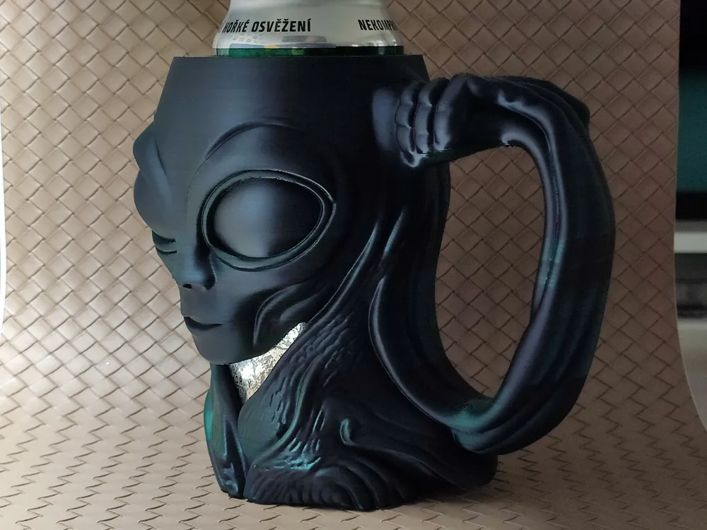 Alien (The Grey) Can Holder / Beer mug by RUMcajz MakerWorld: Download ...