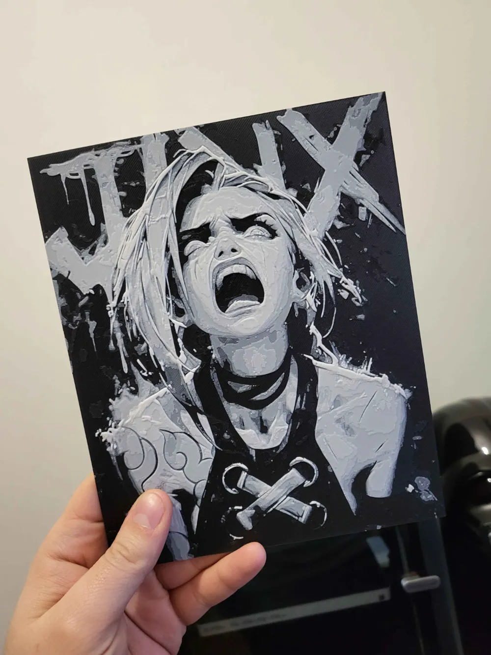 HueForge Jinx Screaming by Egnakir - MakerWorld