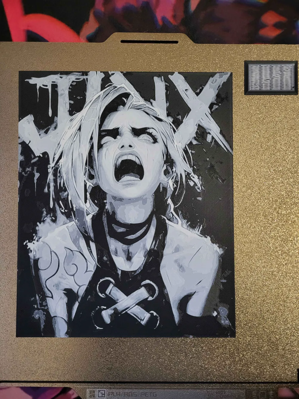 HueForge Jinx Screaming by Egnakir - MakerWorld