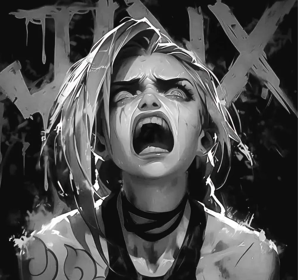 HueForge Jinx Screaming by Egnakir - MakerWorld