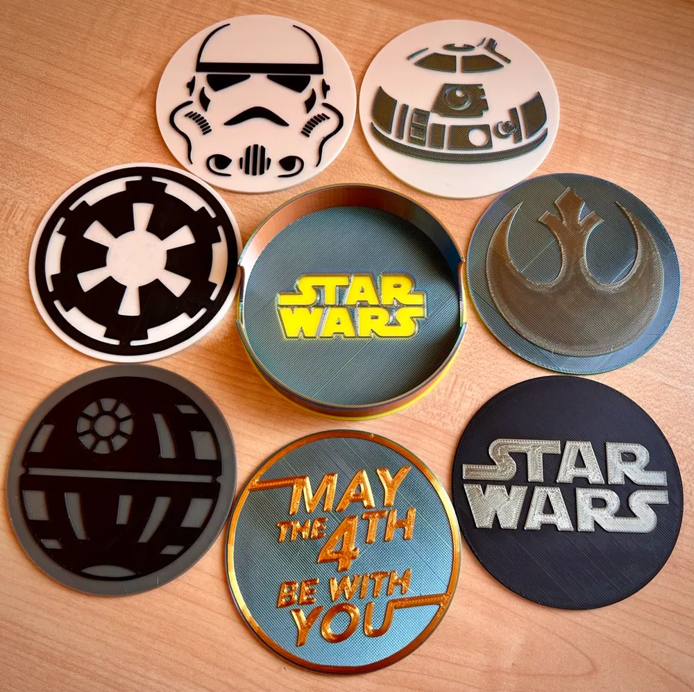 Star Wars - Empire symbol coaster by Nirolfix - MakerWorld