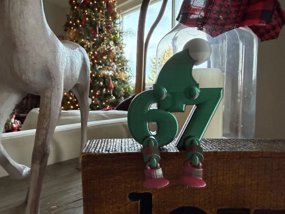 Bubble Santa Six Seven (with flexi legs) - Free 3D Print Model - MakerWorld