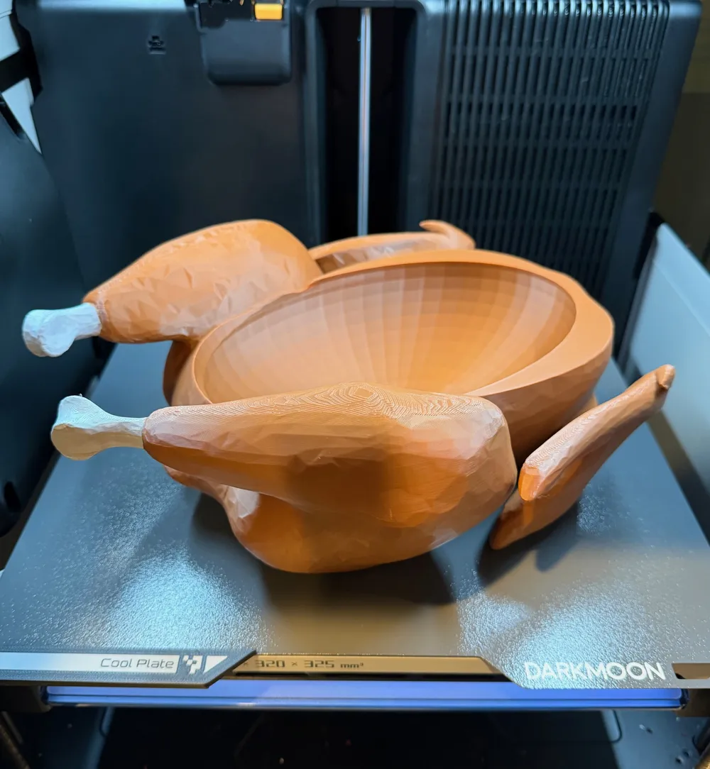 Turkey Bowl 2.0 - Free 3D Print Model - MakerWorld