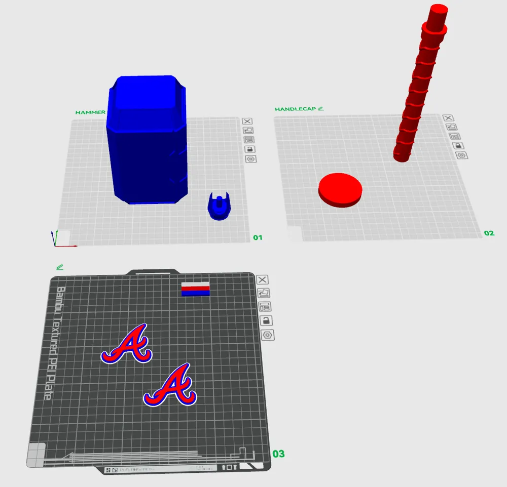 Atlanta Braves - Thors Hammers Remixed by K3DPrint - MakerWorld