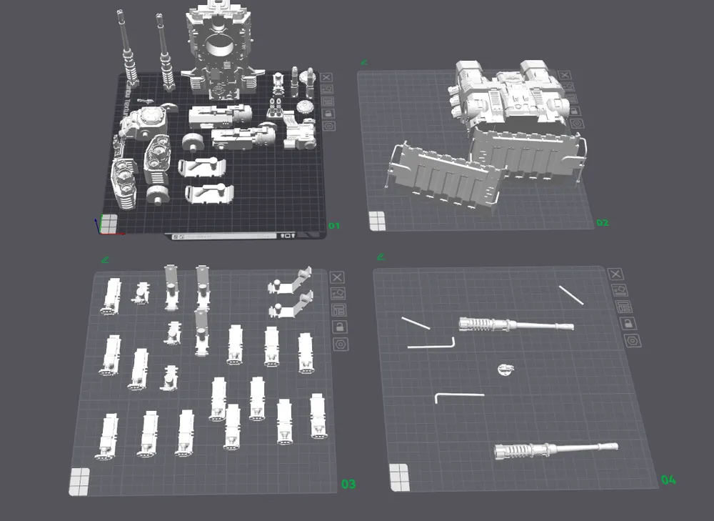 Superheavy space marine tank by puglordMakerWorld: Download Free 3D Models