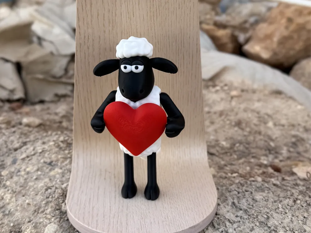 Shaun the Sheep – Valentine’s Day Edition / NO AMS - Free 3D Print ...