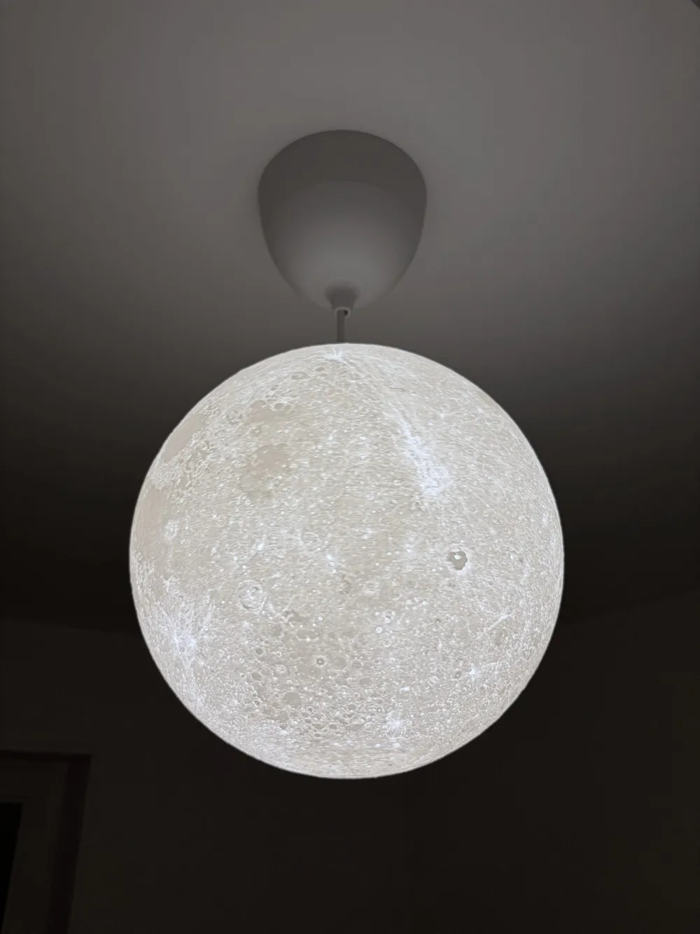 Moon Lamp 2.0 - Ceiling/Pendant/Table - 18cm/25cm - Free 3D Print Model ...