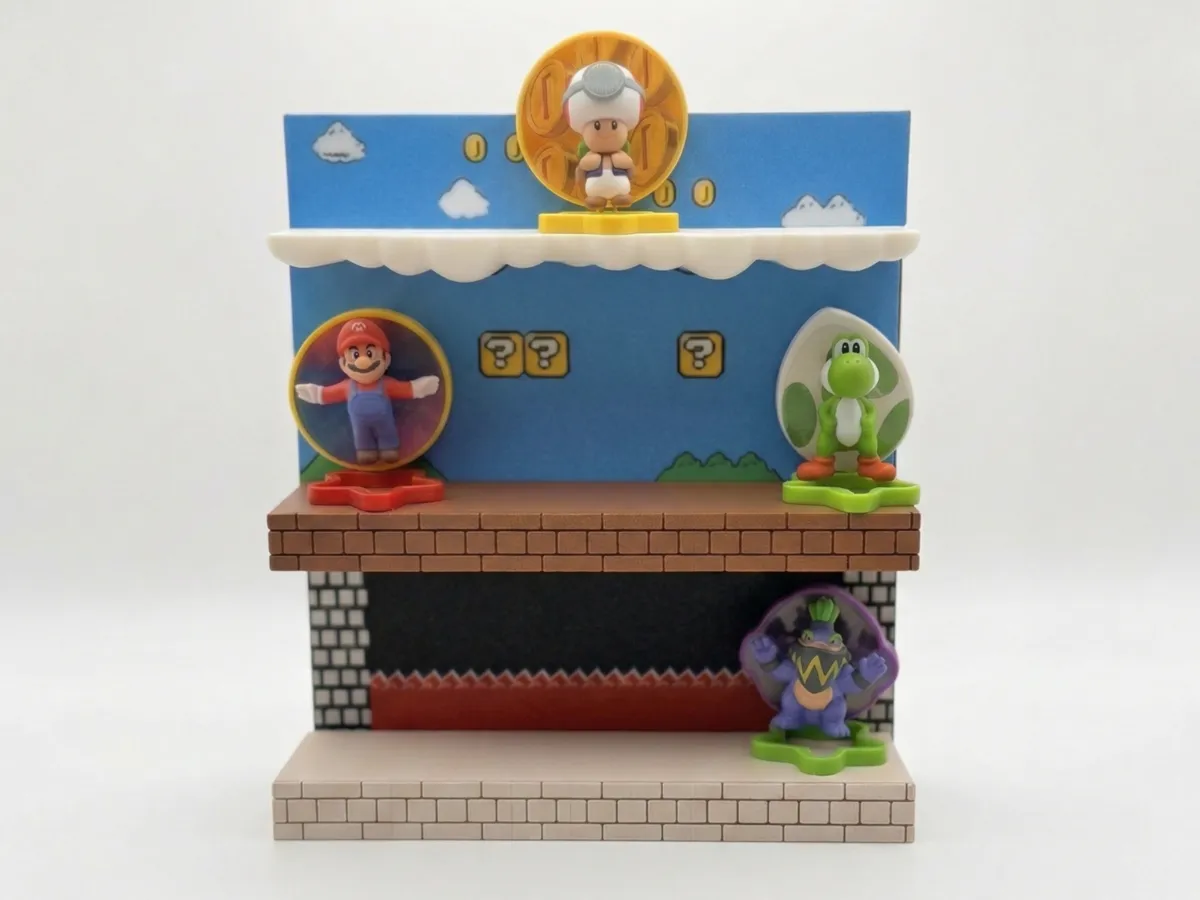 Super Mario Galaxy McDonald's Toy Stand - Free 3D Print Model - MakerWorld