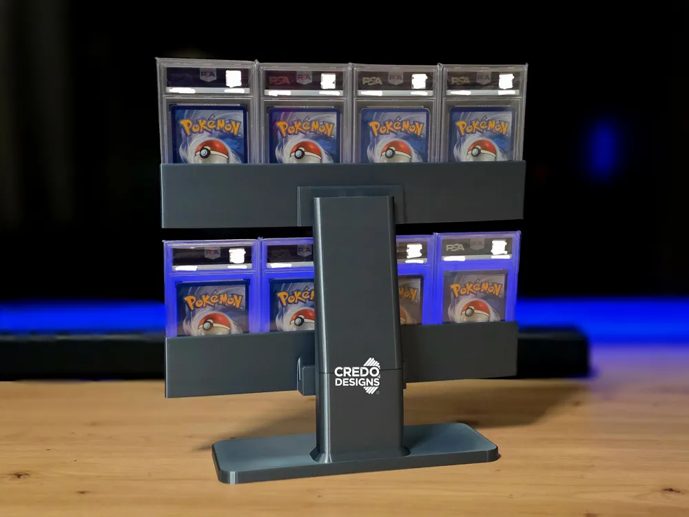 4x2 Pokémon PSA Slab Modern TCG Display Stand - Free 3D Print Model ...