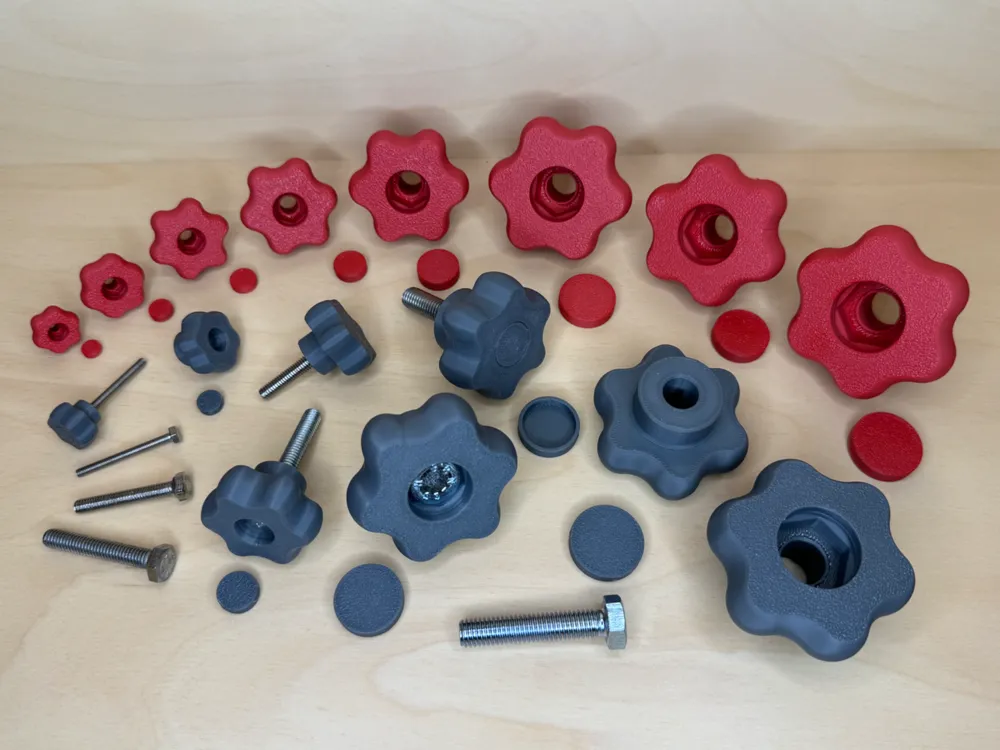 Star grip hexagon screw M3 M4 M5 M6 M8 M10 M12 by practical3D ...