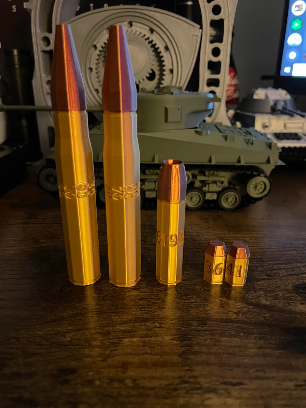 d6, d10, and d100 Bullet Dice by Ascend Peazy - MakerWorld