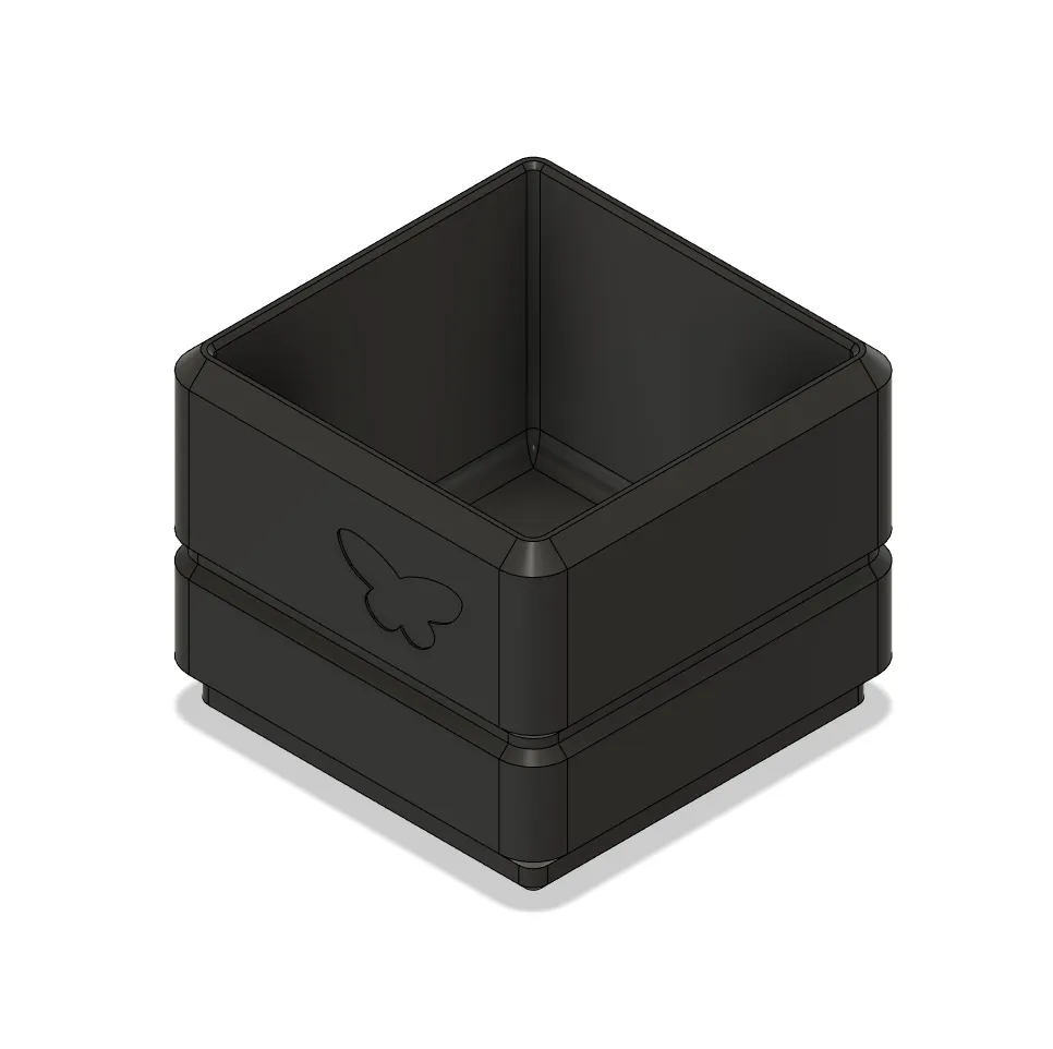 Gridfinity 1x1 Bin Aesthetic Black&Gold by Custom Kas - MakerWorld