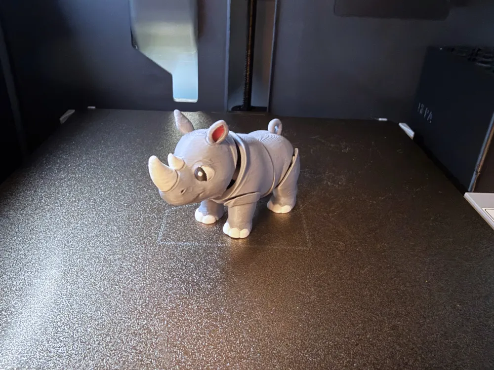 Rumbles the Rhino - Print-in-Place Flexi Animal - Free 3D Print Model ...