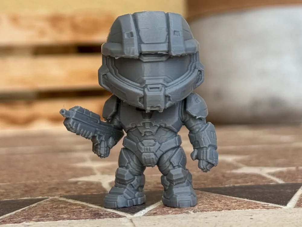 Master Chief Chibi w Weapon by Shell Head Labs MakerWorld: Download ...