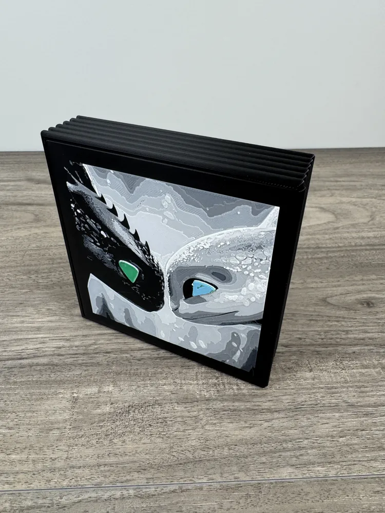 Toothless and Light Fury - Puzzle and Matching Lid by Canadian Gamer ...
