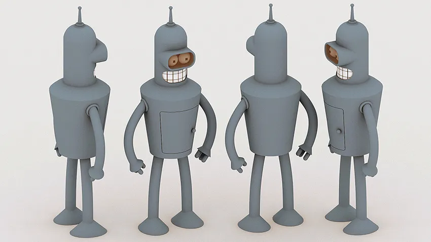 Bender from Futurama Rev 1.0 Remixed by Ozymandias - MakerWorld