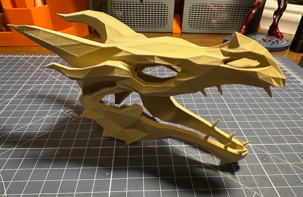 Skyrim Dragon skull - Free 3D Print Model - MakerWorld
