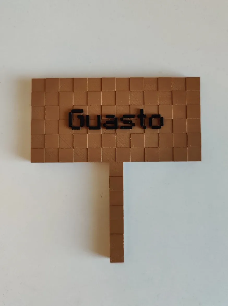 Broken Minecraft Sign by DjBurba MakerWorld: Download Free 3D Models