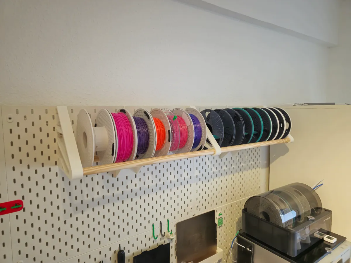 Soporte para carrete y caja de filamento Skadis - Modelo de impresión ...