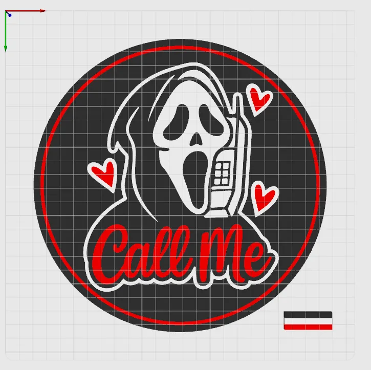Ghost Face - Call Me - Light Box (2 Versions) by MayHem MakerWorld ...