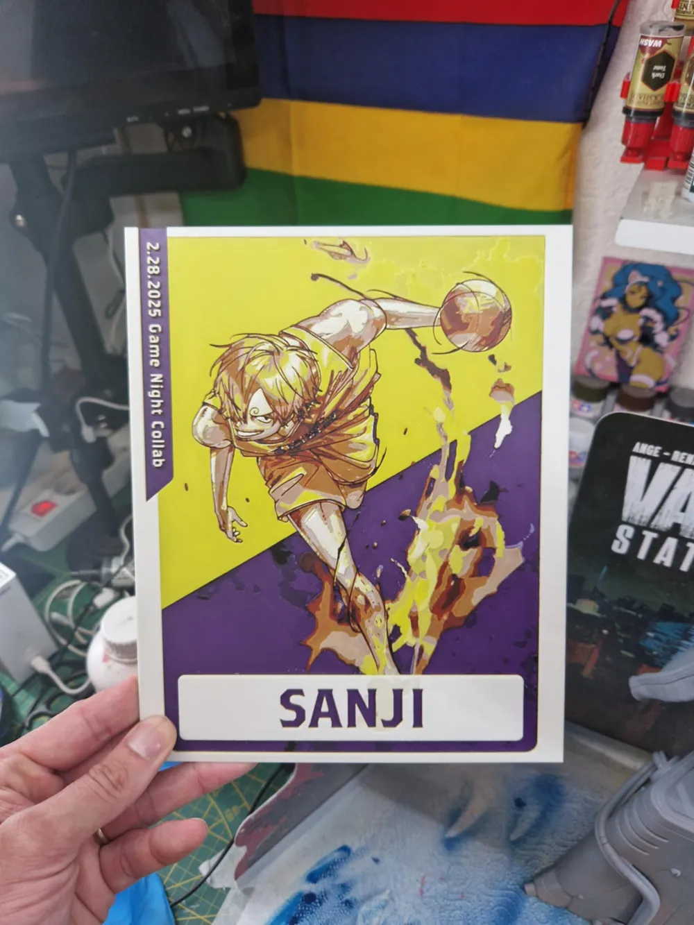 One Piece Hueforge - Sanji Lakers - Free 3D Print Model - MakerWorld