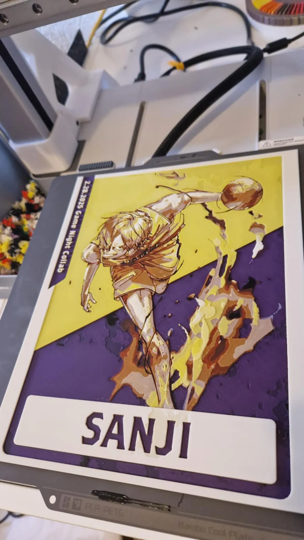 One Piece Hueforge - Sanji Lakers - Free 3D Print Model - MakerWorld