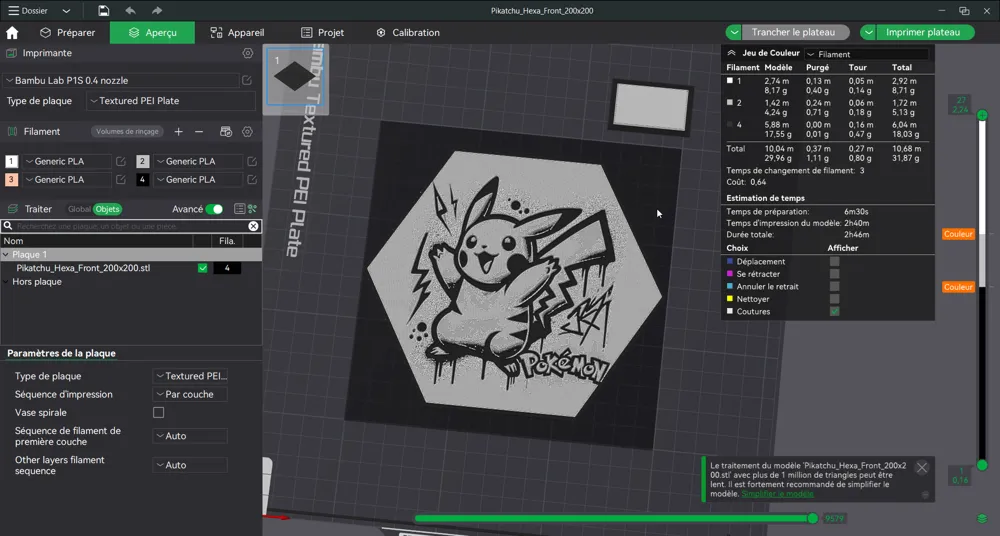 Pokemon Pikachu Hueforge Hex Hexagon by Seb3D MakerWorld: Download Free ...