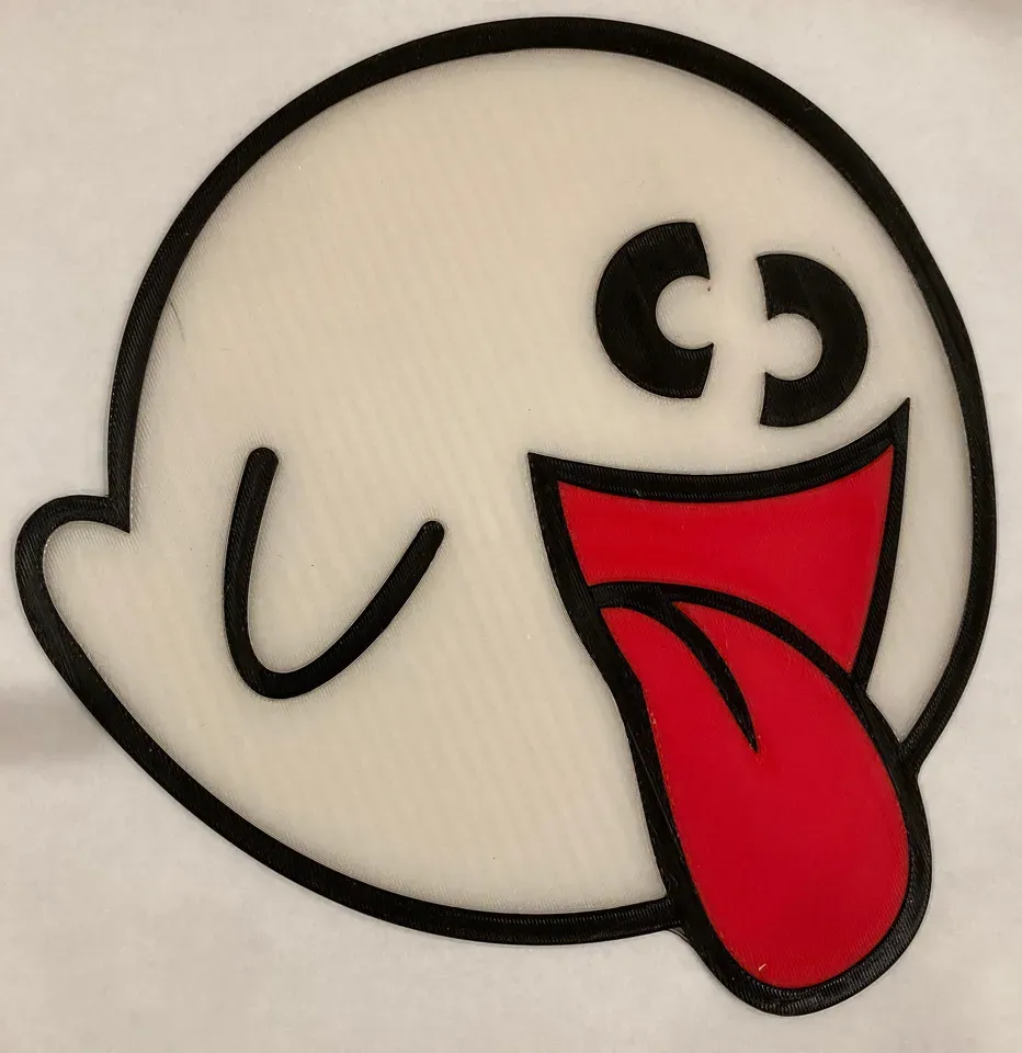 Multi Material Silly / Wacky /Goofy Boo Ghost from Super Mario Bros by ...