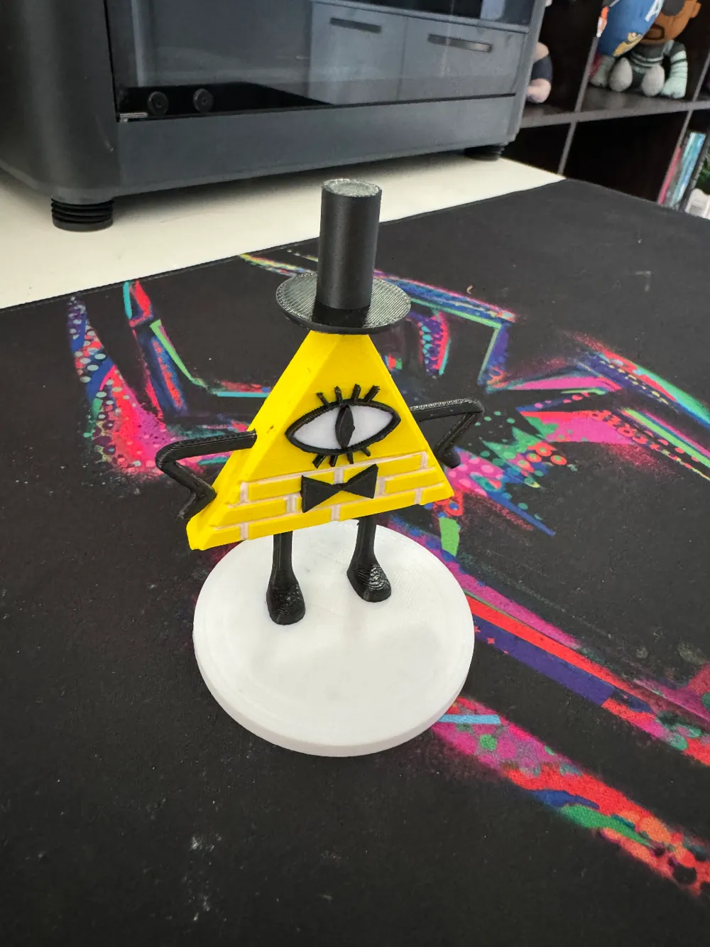 Gravity Falls - Bill Cipher Figurine - Free 3D Print Model - MakerWorld