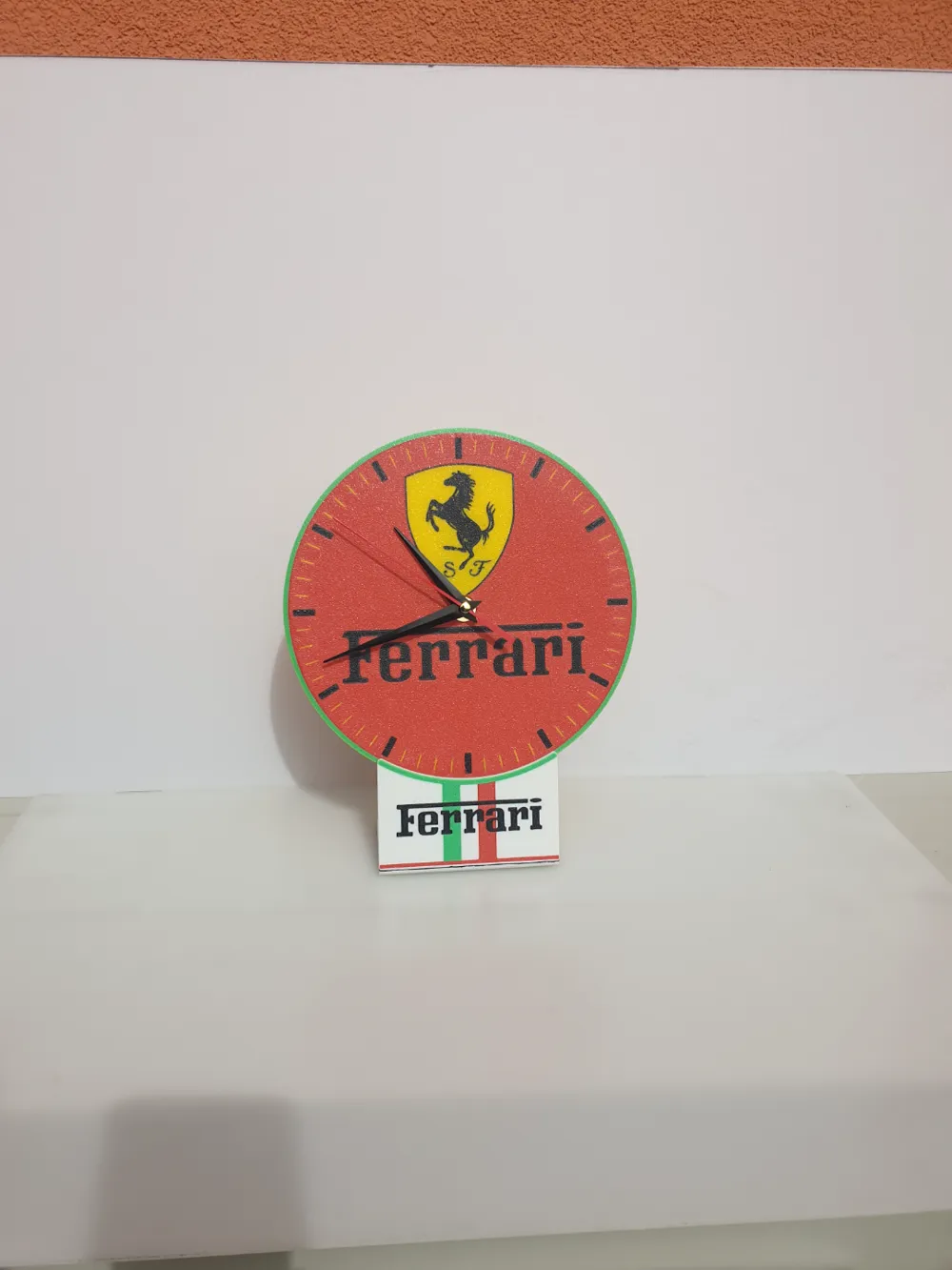 Ferrari F1 clock, on the wall or on the table by Jendapce - MakerWorld