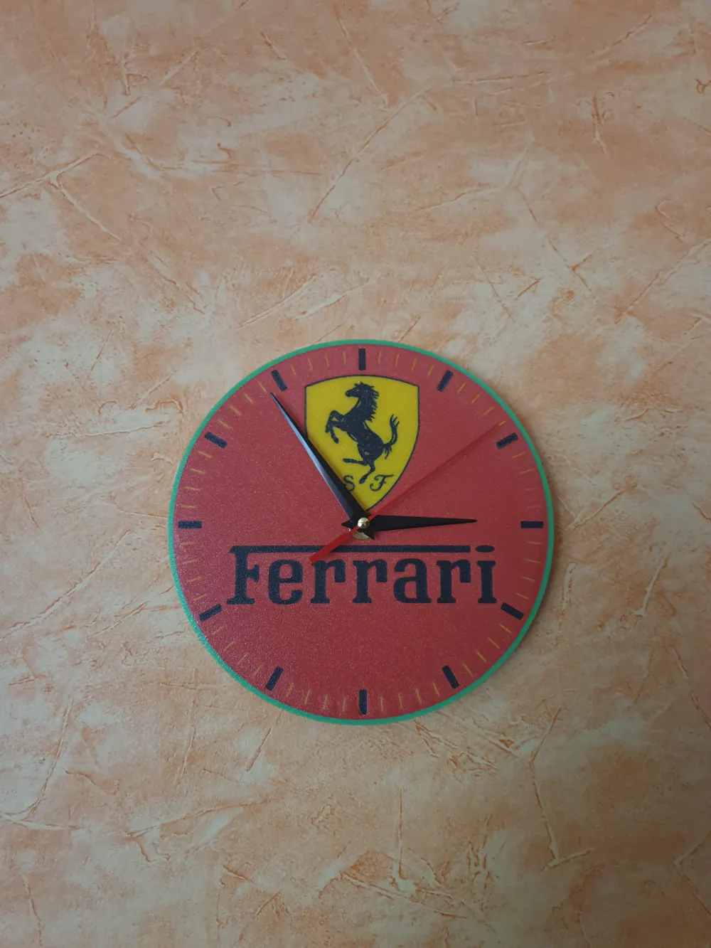 Ferrari F1 clock, on the wall or on the table by Jendapce - MakerWorld
