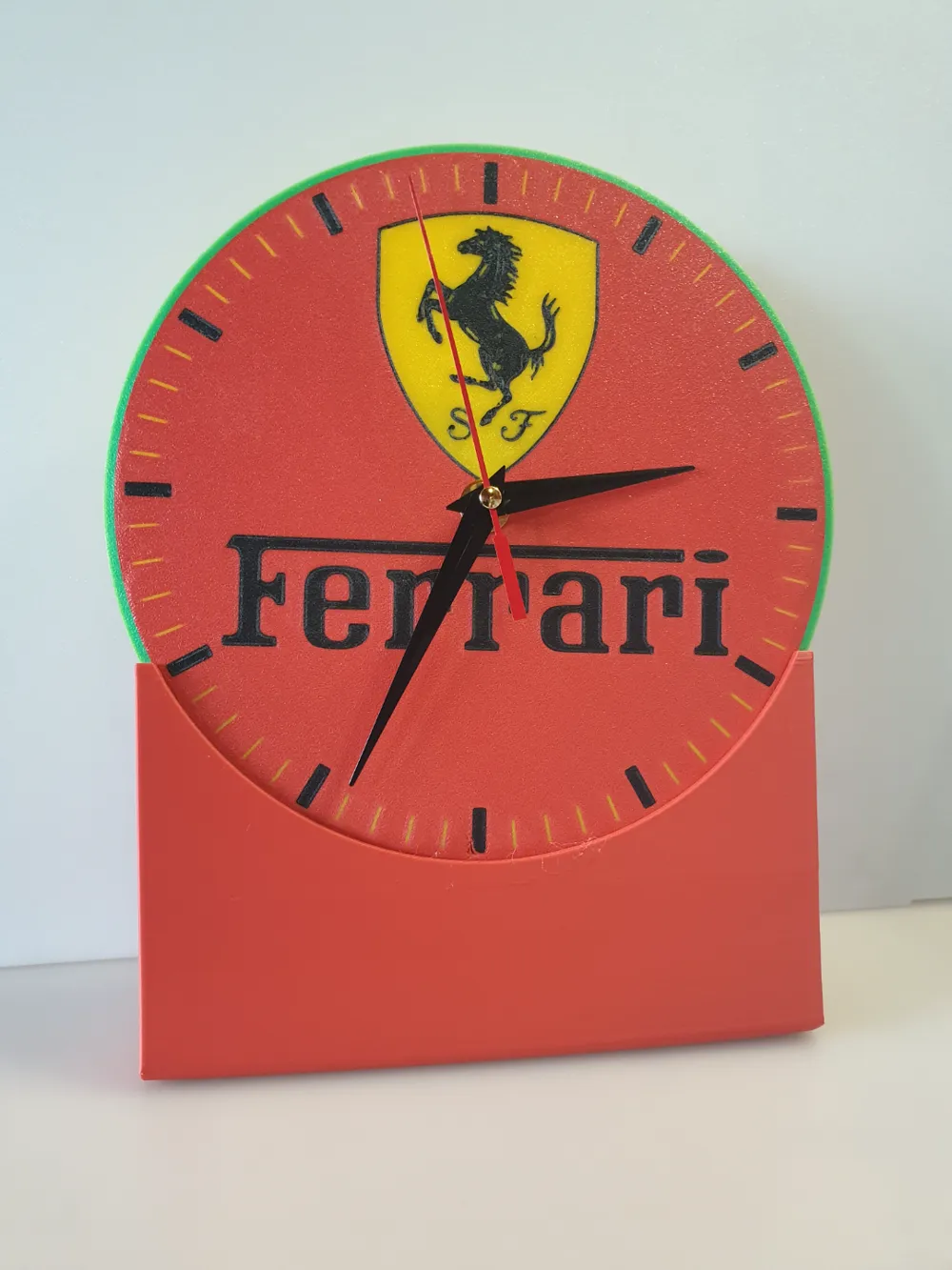 Ferrari F1 clock, on the wall or on the table by Jendapce - MakerWorld