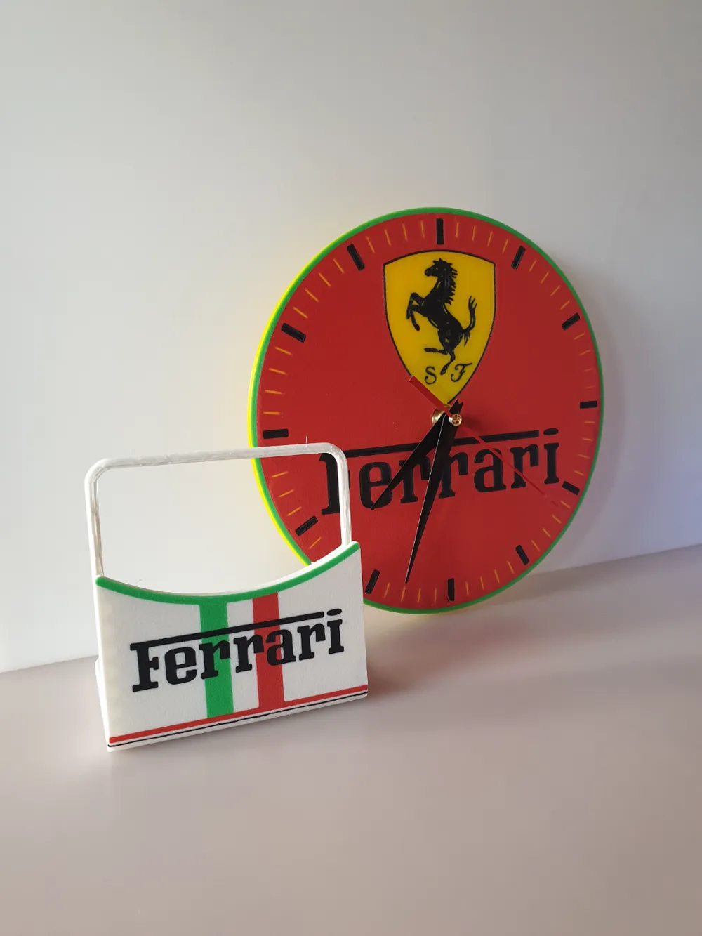 Ferrari F1 clock, on the wall or on the table by Jendapce - MakerWorld