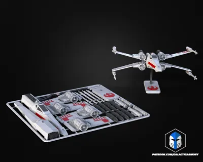 X-Wing Kit Card by Galactic Armory MakerWorld: Download Free 3D Models