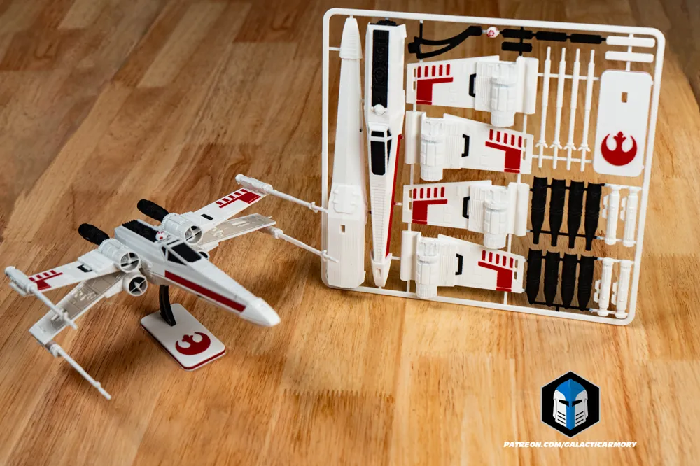 X-Wing Kit Card by Galactic Armory MakerWorld: Download Free 3D Models