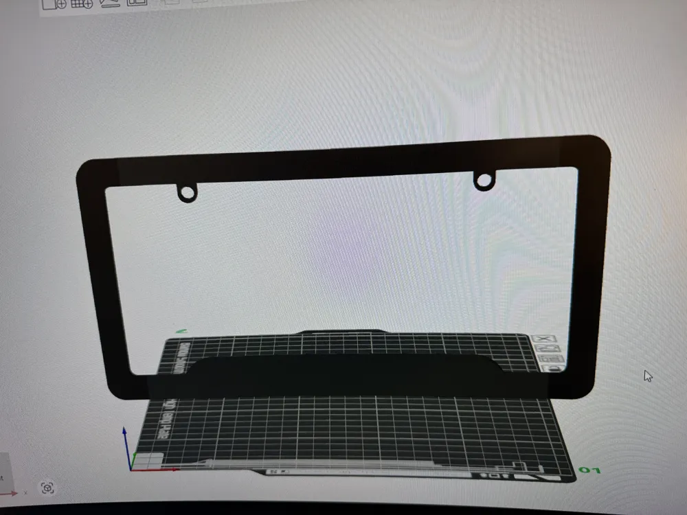 Blank License plate Frame - Free 3D Print Model - MakerWorld