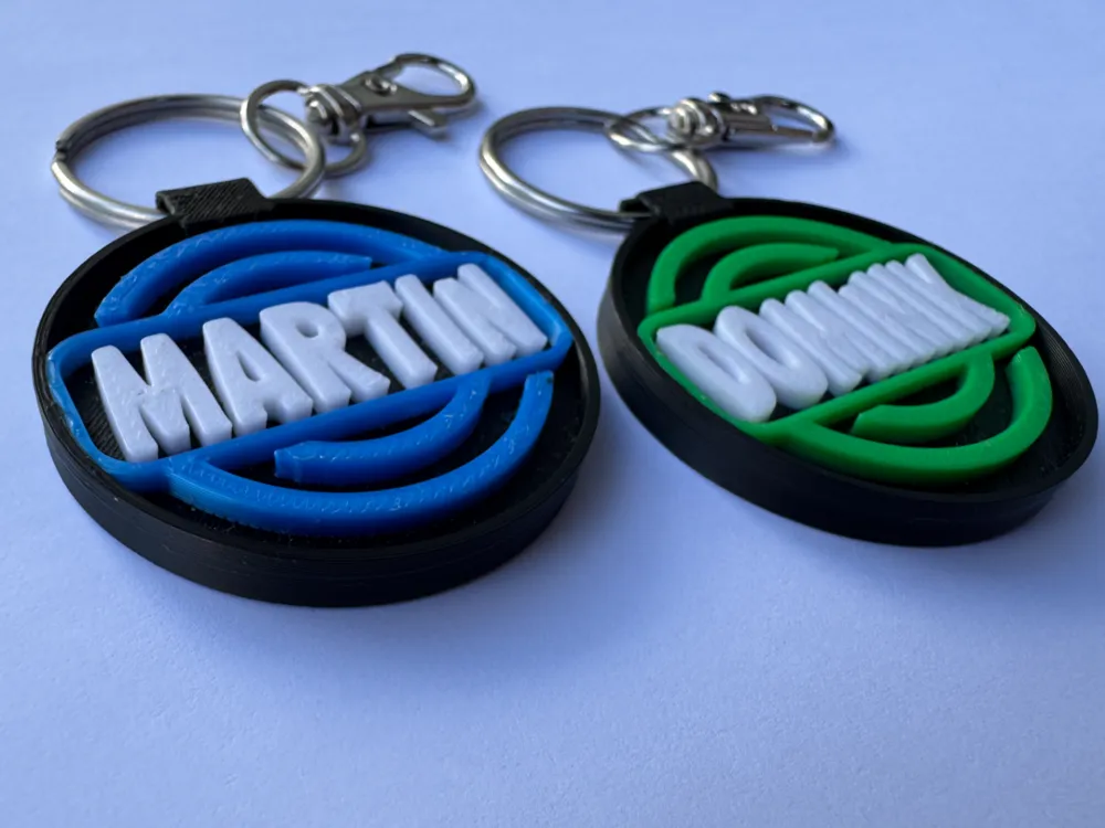 Custom 3D-printed keychain by Mityu23 - MakerWorld